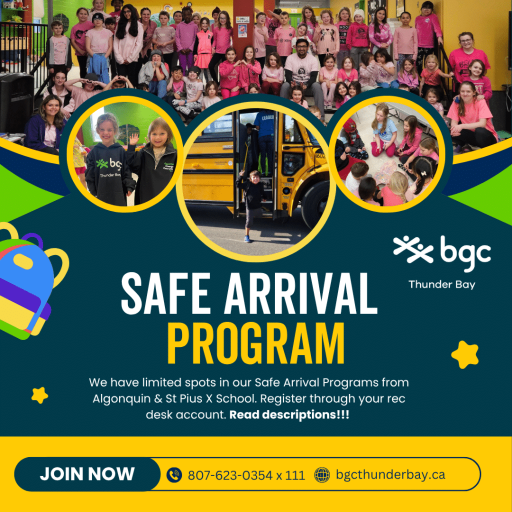 Safe Arrival Program - BGC Thunder Bay